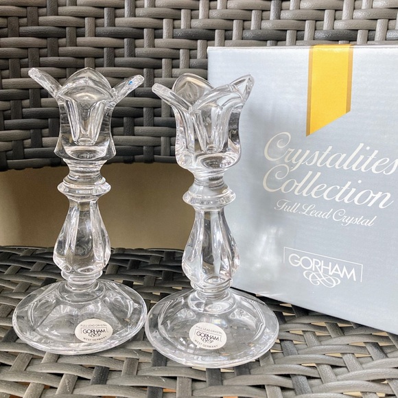 Gorham | Accents | Nwt Set Of 2 Vtg West Germany Gorham Crystalites ...